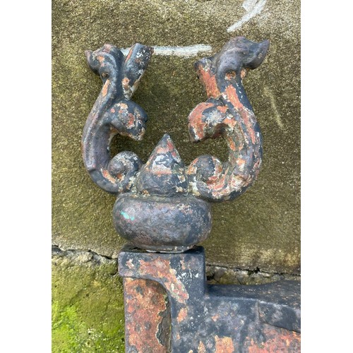 Irish William IV Pair of Well Forged Wrought Iron Entrance Double Gates ...