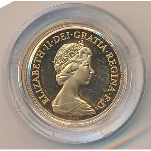 1981 sovereign boxed proof FDC. (Y)