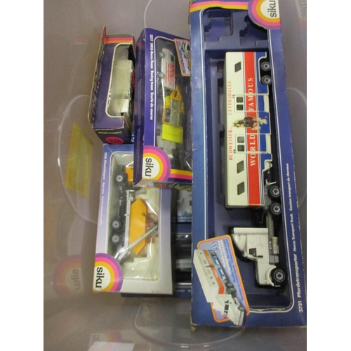 Collection of mainly Lorries and Cars boxed and unboxed in mixed ...
