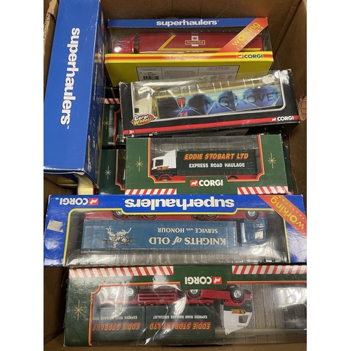 Corgi. Collection of lorries with Volvo Curtainsider No TY86710, ERF ...