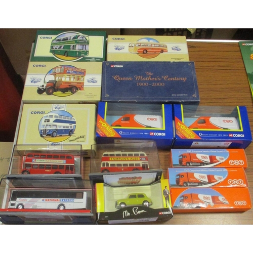Collection of Corgi, Lledo and TNT diecast models, generally very good ...