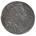 1697C sixpence from Chester mint, very fine. (S.3522) (See photo) (Y)