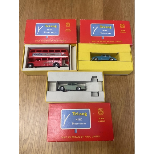 Minic Motorways. Range with Jaguar 3.4 Saloon No M.1542, Double Decker ...