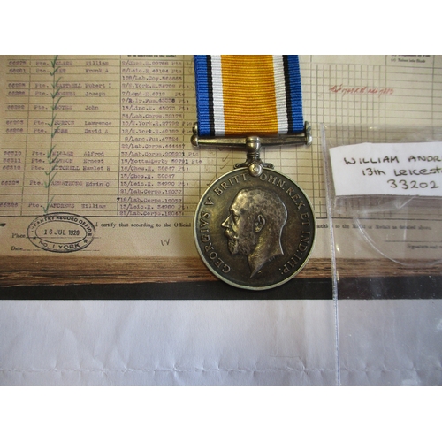 WW1 Leicestershire Regiment range, with some copied research: 1. BWM to ...