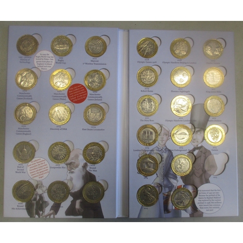 Pair of 'The Great British Coin Hunt' albums with ranges of £2 and 50ps ...