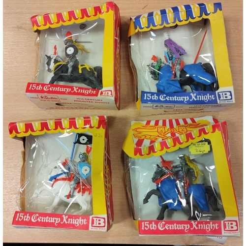 Britains. Swoppet Series 15th century knights with No. 1450, 1451, 1452 ...