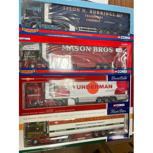 Collection of lorries including majority Corgi plus Lledo Vanguards ...