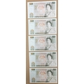 G.M Gill. Range of sequenced £50 Wren D87 621272 - D87 621276 extremely ...
