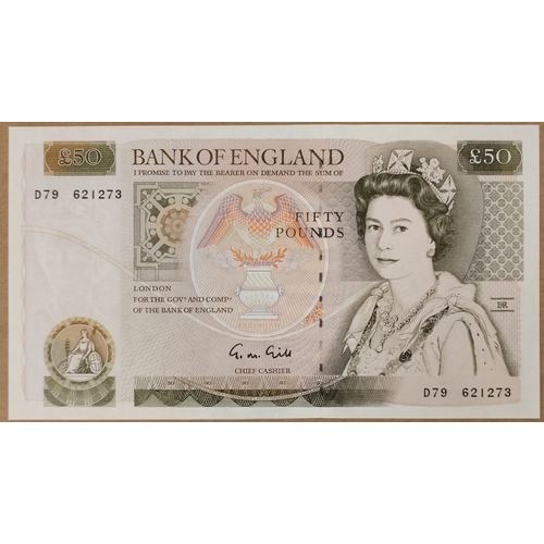 G.M Gill. Range of sequenced £50 Wren D87 621272 - D87 621276 extremely ...