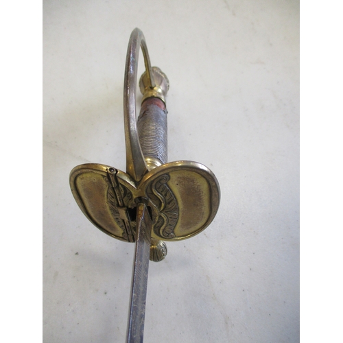 1796 Pattern Infantry Officer's sword, blade 60% ornately etched and ...