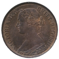 1863 farthing uncirculated with lustre. (See photo) (Y)