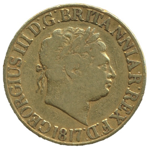 Investment Gold lot - documents required. 1817 sovereign fine. (See ...