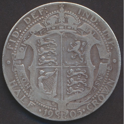 1905 halfcrown fair/fine. (Y)