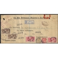 1914 Foreign Office large registered cover addressed to British ...