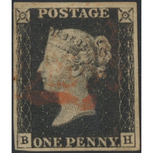 QV M/U coln in a Kabe binder, incl 1840 1d blacks U (x11, varied ...