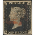 QV M/U coln in a Kabe binder, incl 1840 1d blacks U (x11, varied ...