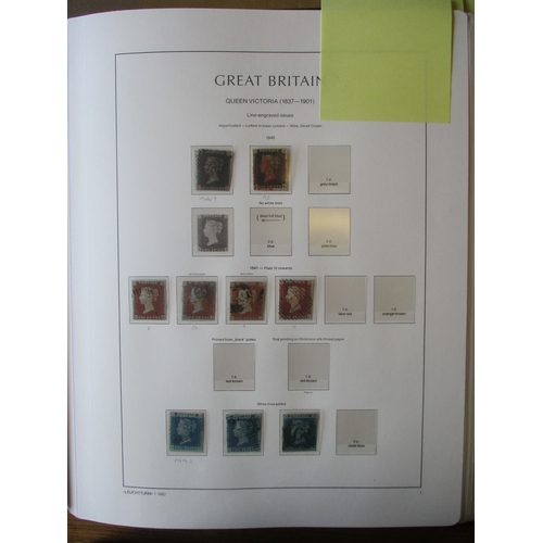 QV M/U coln in a Kabe binder, incl 1840 1d blacks U (x11, varied ...