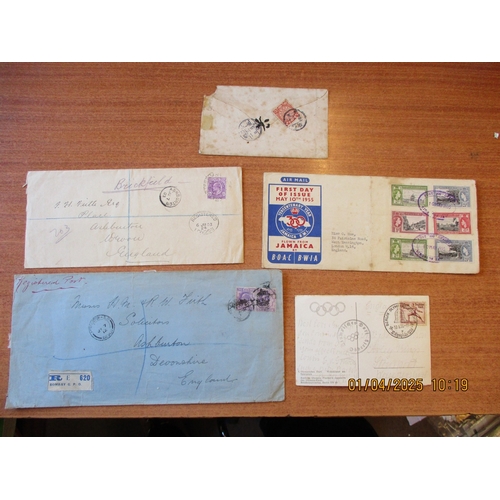 World misc cover range incl GB, with 1841 2d blue on O.H.M. S. wrapper ...