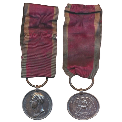 1815 Waterloo Medal to Thomas Surrey 2nd Batt. Coldstream Gds., minor ...