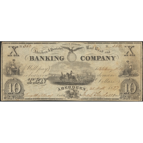 1800s range of American banknotes, generally very fine to near ...