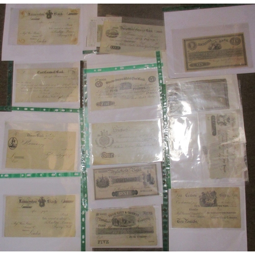 Range of unissued provincial banknotes, generally very fine to ...
