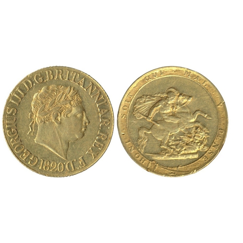 Investment Gold lot - documents required. 1820 sovereign good very fine ...