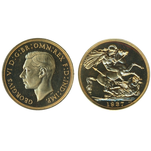Investment Gold lot - documents required. 1937 double sovereign proof ...