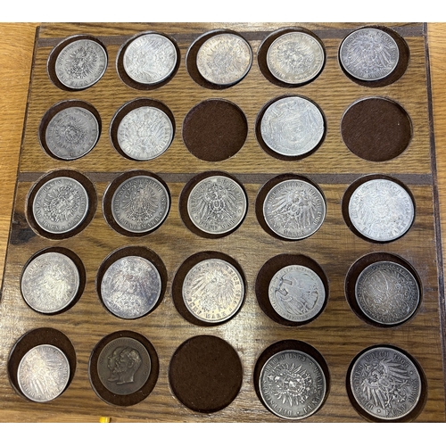 Germany. Collection in two coin trays, generally very fine with some ...