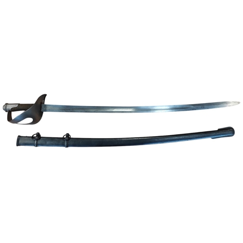 M1860 Italian sabre with metal scabbard, light pitting to blade ...