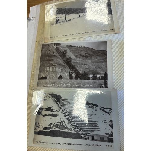 Misc. coln. in 11 albums of mostly vintage cards, incl. ranges of R.Ps ...