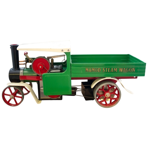 Mamod. SW1 Steam Wagon with funnel and steering rod, near excellent in ...