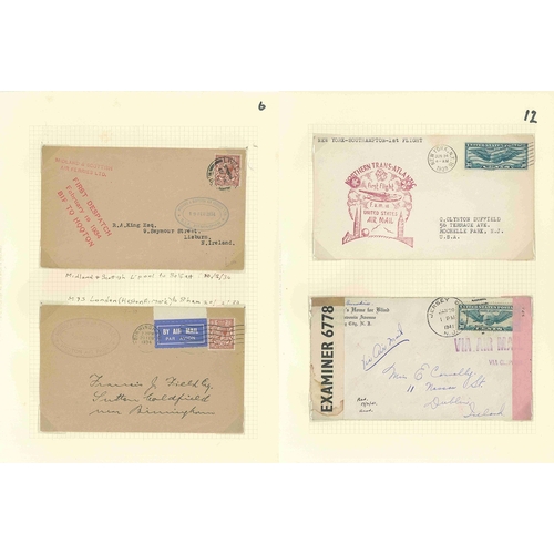Ireland. Postal History. Airmails coln in a single album, incl 1911 ...