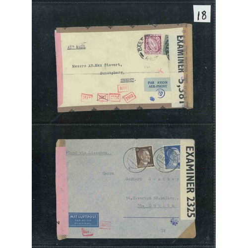 Ireland. Postal History. Airmails coln in a single album, incl 1911 ...