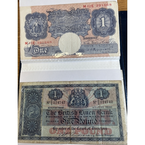 Collection of notes in two albums and loose, generally extremely fine ...