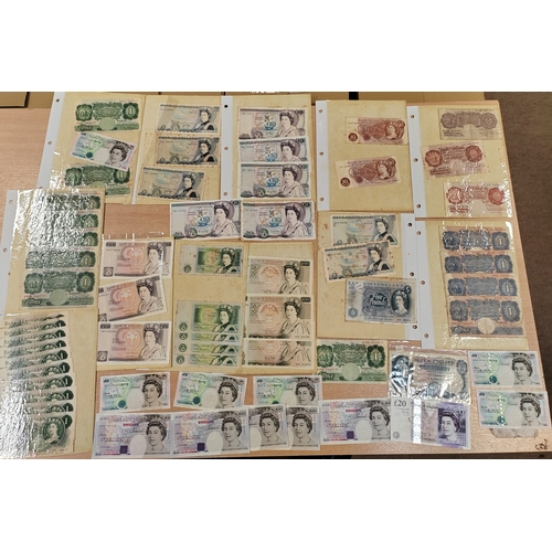 Collection of English banknotes generally very fine to extremely fine ...