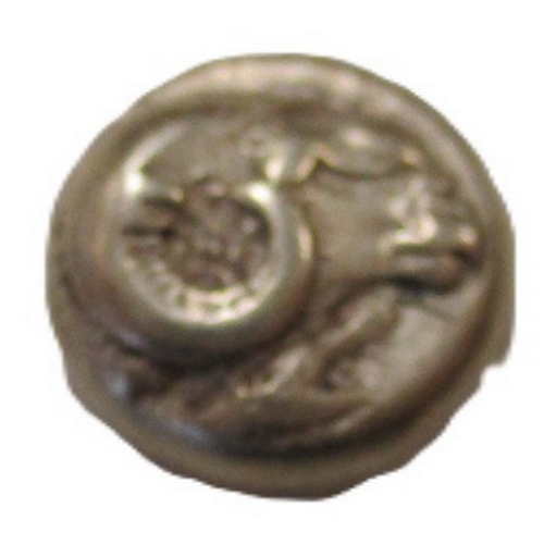 Ancient Greece. Lesbos. Mytilene. c480-450 BCE electrum El-Hekte 1/6 stater, obverse rams head right