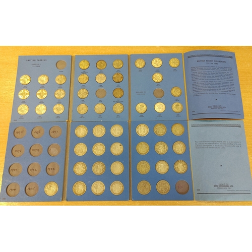 Collection generally fine to very fine with half crowns (24) and ...