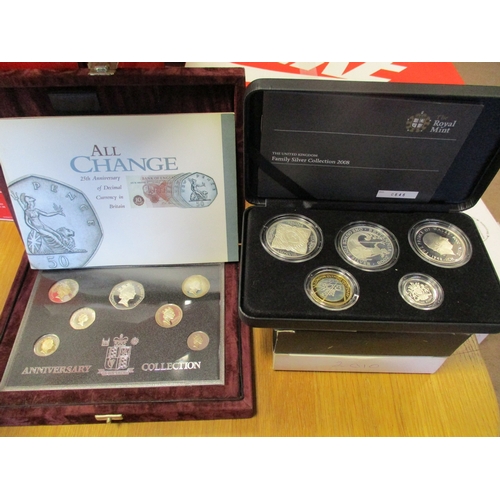 Collection with proof year sets with 1996 'All Change 25th Anniversary ...