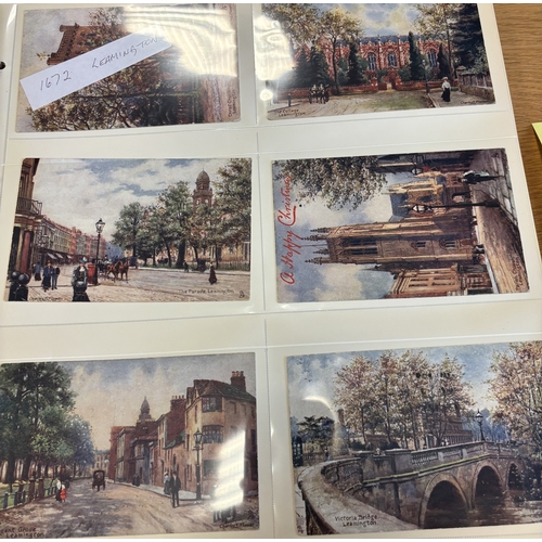 Towns and Cities. Coln. in two large albums of vintage cards, mostly ...