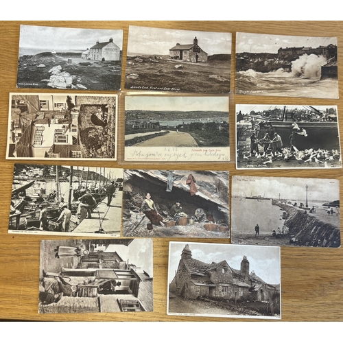 Cornwall. Coln of mostly vintage cards, with artist drawn, ptd and R.P ...