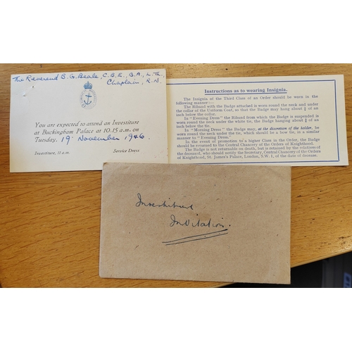 WWI/ WWII group to Rev. Bruce George Beale CBE. BA, L.Th, K.H. Chaplain ...