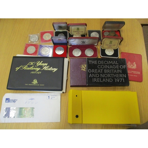 c.1970 Collection with 'Discovery in silver' set of 24 silver proofs ...