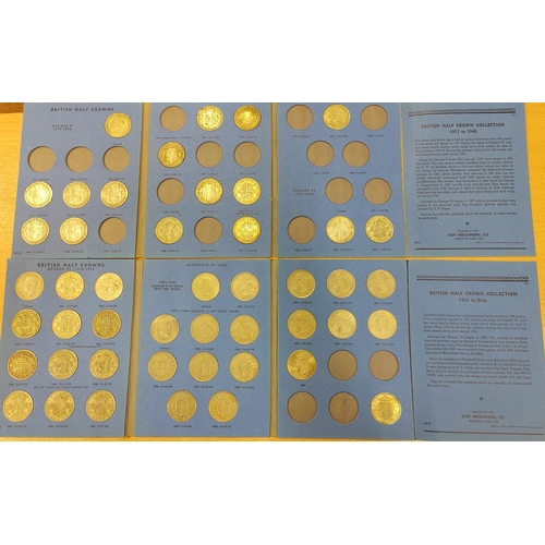 Collection in Whitman folders with halfcrowns, florins, shillings ...
