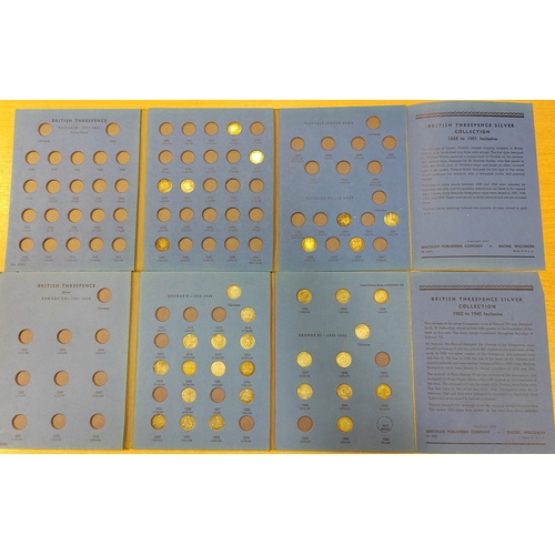 Collection in Whitman folders with halfcrowns, florins, shillings ...