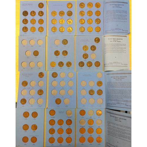 Collection in Whitman folders with halfcrowns, florins, shillings ...