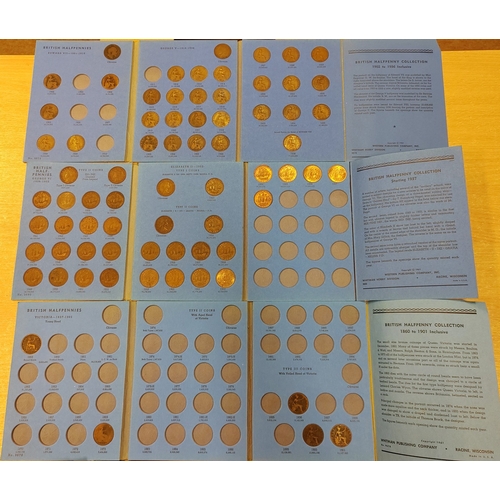 Collection in Whitman folders with halfcrowns, florins, shillings ...