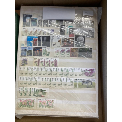 STAMPS IRELAND A range of un-franked Euro issue stamps, on and off ...
