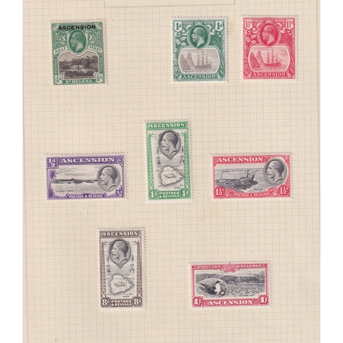 STAMPS British Commonwealth mounted mint collection in small blue album ...
