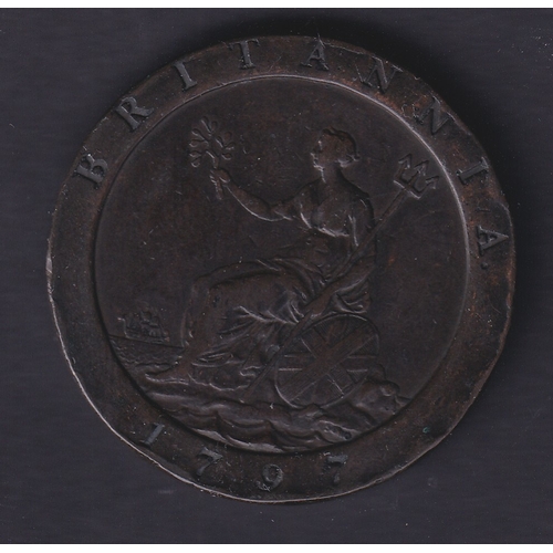 1797 George III Cartwheel Penny in fine condition. Being sold on behalf ...