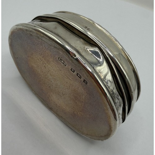 Silver and Tortishell pill box Birmingham 1909-10 L&S markers mark ...